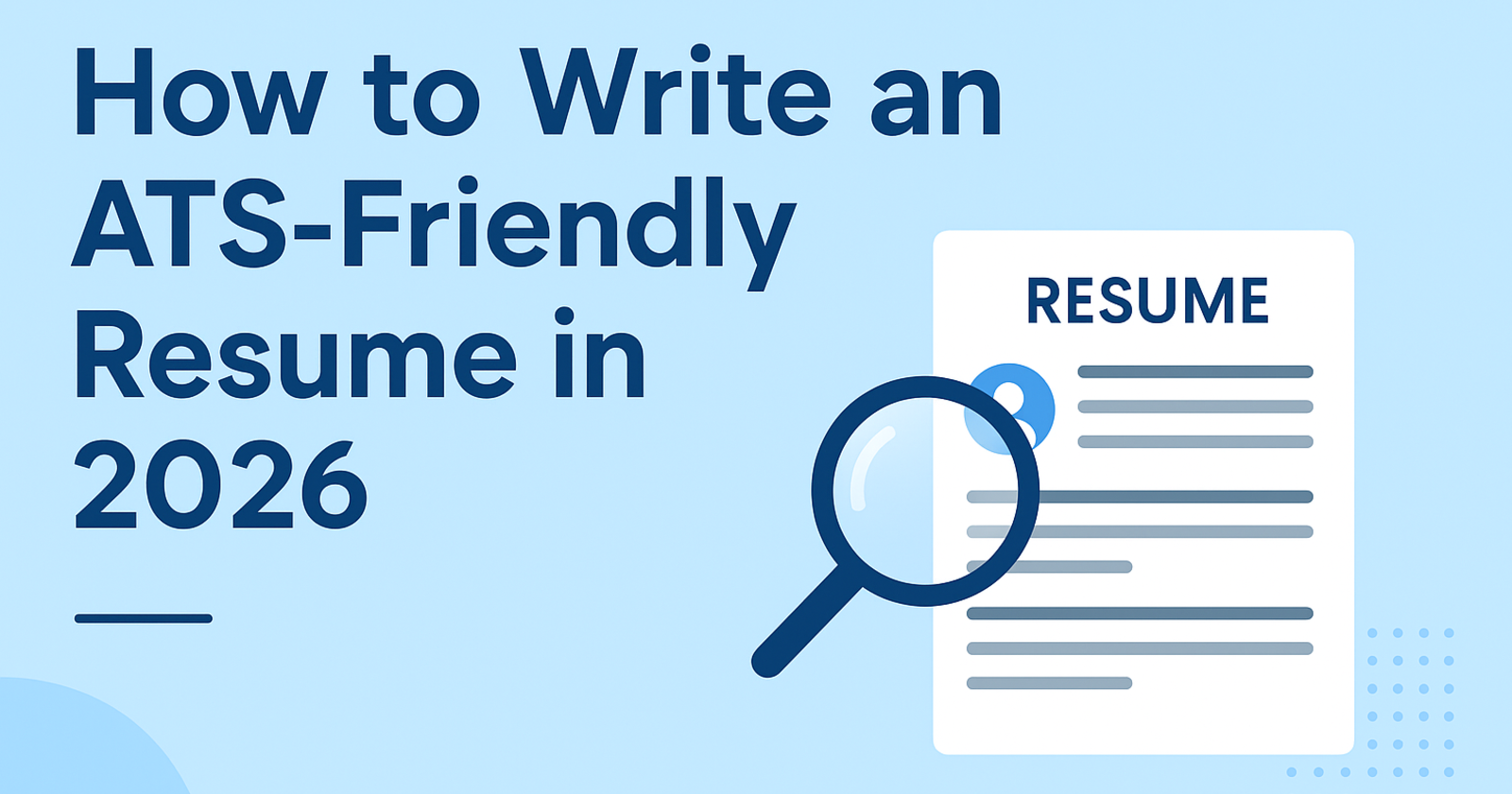 How to Write an ATS-Friendly Resume in 2026 🤖 PrepVerse | Transform Campus Placements with AI ...